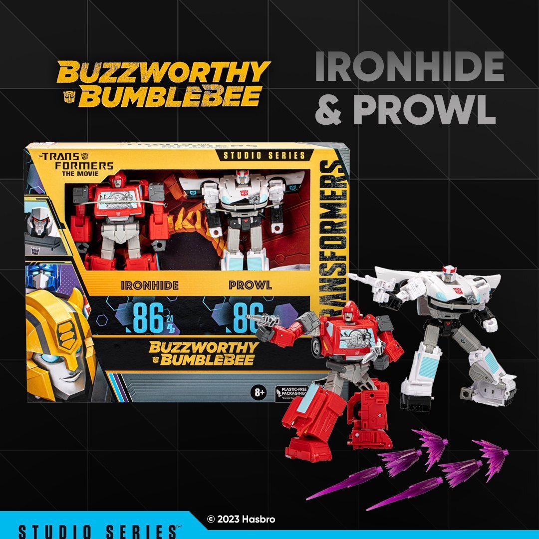 Transformers Buzzworthy Bumblebee 86 Ironhide and Prowl 2 Pack – Kapow Toys
