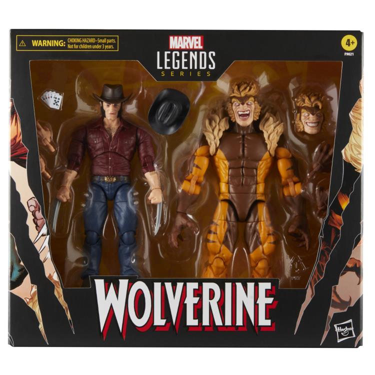 Wolverine 50th Anniversary Marvel Legends Logan Vs Sabretooth 2 Pack ...