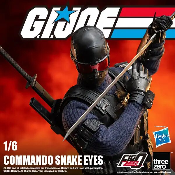 Threezero FigZero G.I. Joe Commando Snake Eyes 1/6 Scale Figure – Kapow Toys