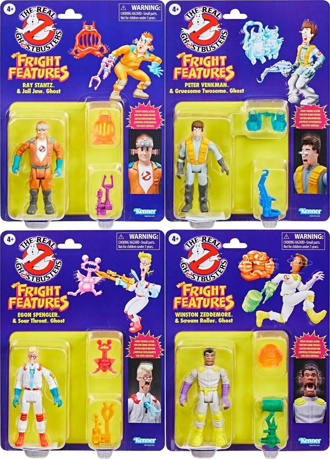 Kenner Ghostbusters Fright Features Set of 4 – Kapow Toys