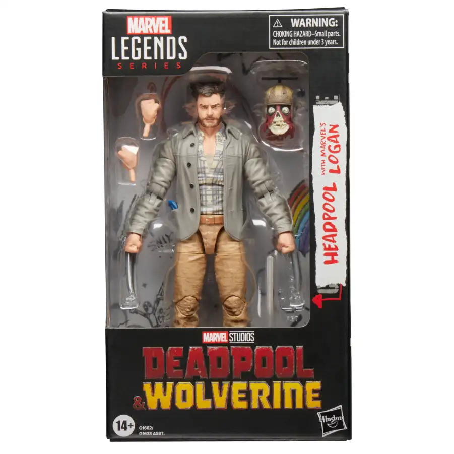 Marvel Legends Deadpool and Wolverine Headpool and Logan Action Figure ...