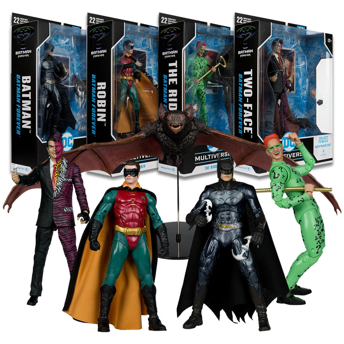 McFarlane DC Multiverse Batman Forever Set of 4 Nightmare Bat Wave ...