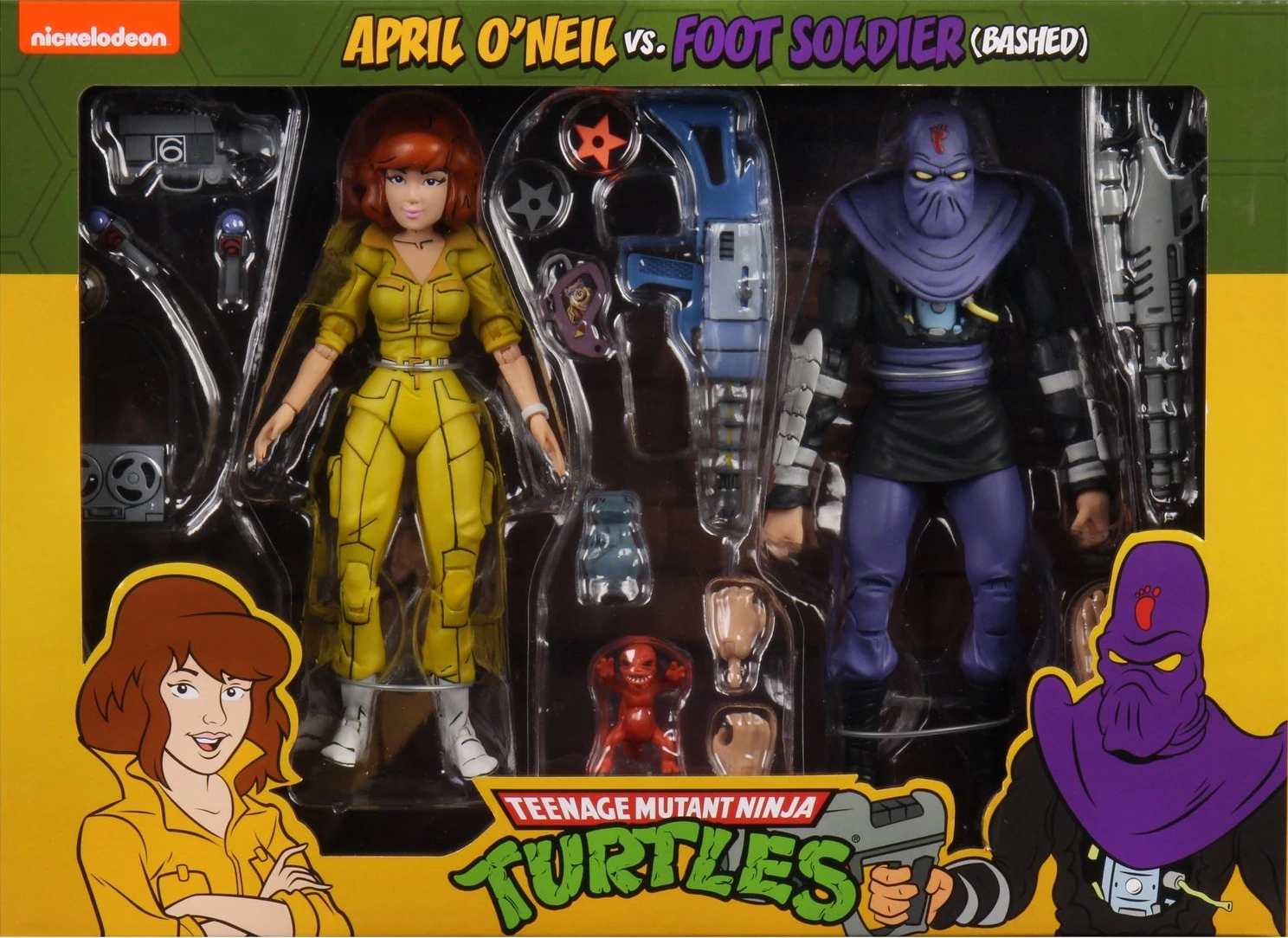 NECA Teenage Mutant Ninja Turtles April O’Neil and Foot Soldier TMNT ...