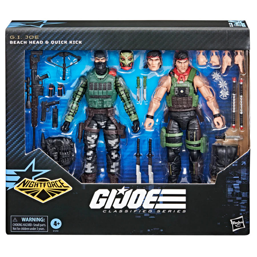 GI JOE Classified Night Force Beach Head and Quick Kick – Kapow Toys